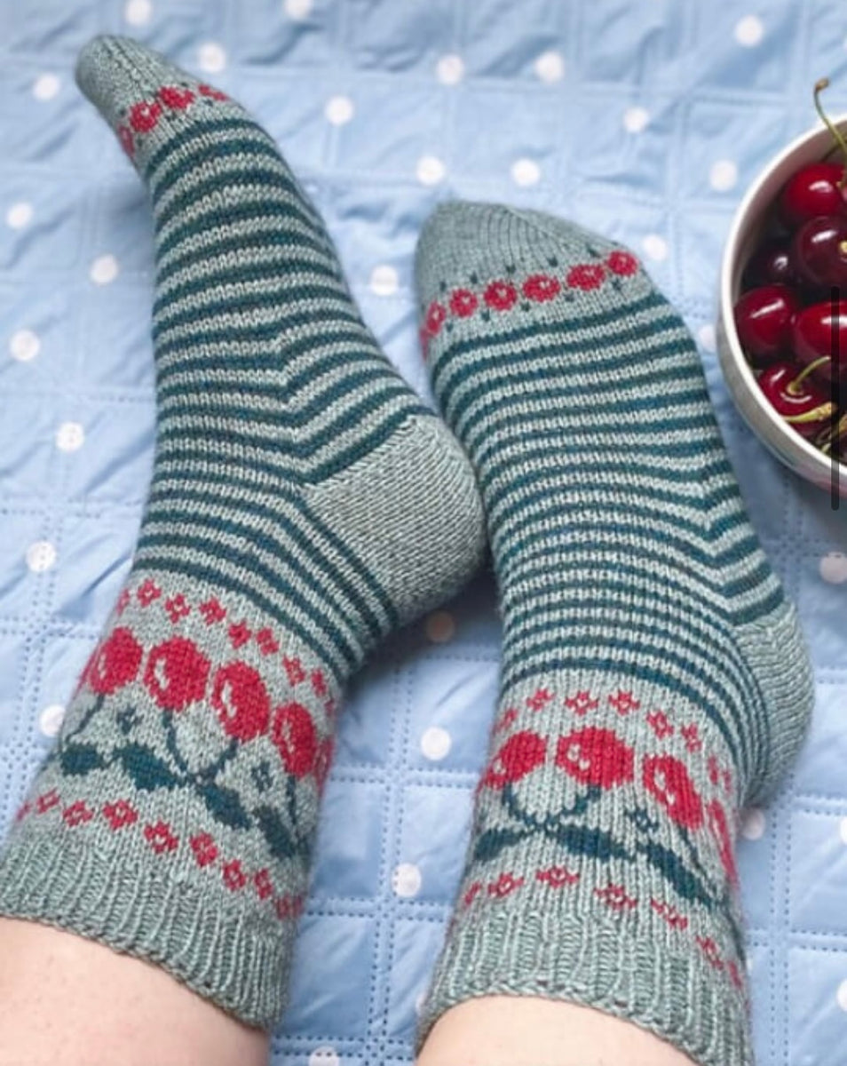 Charming Colorwork socks by Charlotte Stone – The Yarn Badger